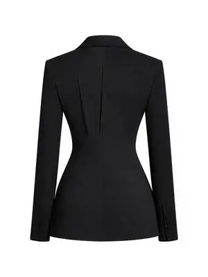 Elie Saab Cady Double-breasted Tailored Blazer