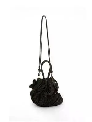 Farm Rio Raffia Flower Tote Bag