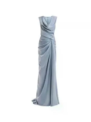 Gemy Maalouf Cowl Neck Evening Dresses