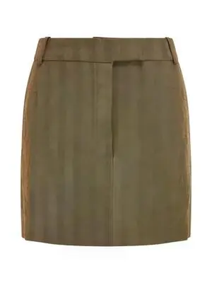 FERRAGAMO Herringbone Mini Skirt
