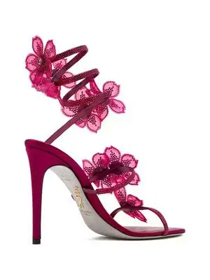 Rene Caovilla Flower-embellished Sandals