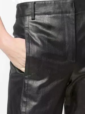 Tibi Denim Cuffed Straight Trousers