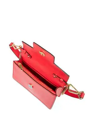 LANCEL Leather Mini Flap Bag
