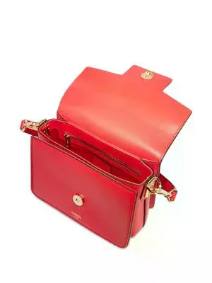 LANCEL Mini Leather Shoulder Bag - Red