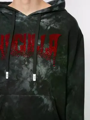 HACULLA. Raised Logo Tie-dye Hoodie