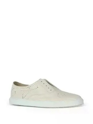 Fratelli Rossetti Hobo Perforated Slip-on Sneakers - Neutrals