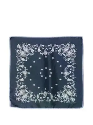 Etro Pegasus Paisley-print Scarf - Blue