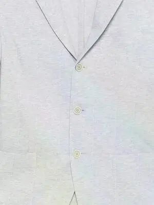 Eleventy Buttoned Pinstripe Blazer - Grey