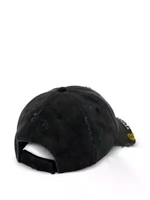 Martine Rose Distressed Crest-embroidered Cap