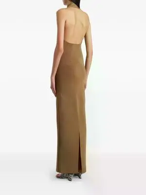 Khaite Sleeveless Knit Halter Dress