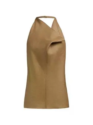12 STOREEZ Halterneck Linen Top
