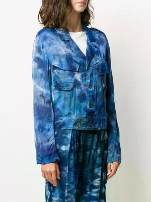 Raquel Allegra Tie-dye Print Jacket