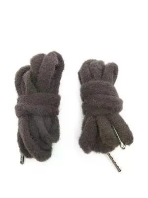GOLDEN GOOSE Engraved Logo Shoelaces - Grey