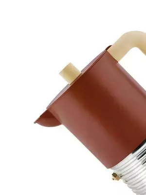 ALESSI Ribbed-design Espresso Maker - Brown