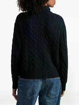 Polo Ralph Lauren Cable-knit Zip-up Sweater - Blue