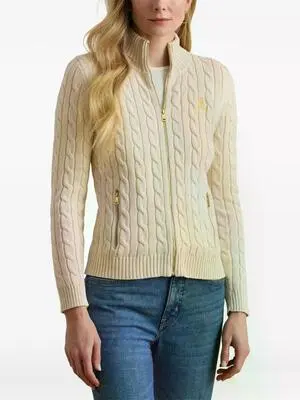 Ralph Lauren Cable-knit Zipped Jacket - Neutrals