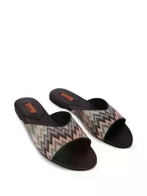Missoni Liza Flat Sandals - Brown