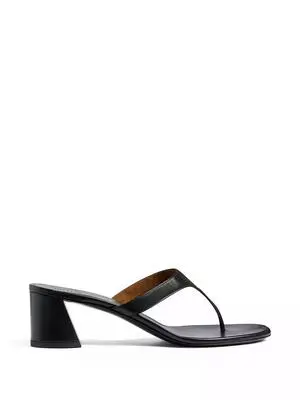 Khaite T-bar Sandals - Black