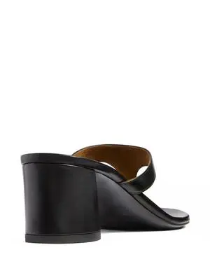 Khaite T-bar Sandals - Black
