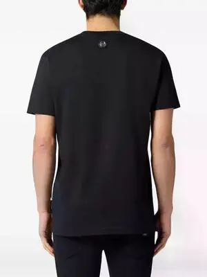 Philipp Plein Glitter Skull Round Neck T-shirt