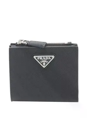 Prada 2013-2026 Saffiano Wallet Small Wallets - Black