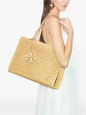 Tory Burch Small Ella Hand-crocheted Popcorn Tote Bag - Neutrals