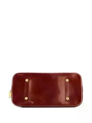 LOUIS VUITTON Alma Monogram Vernis Gm Satchel - Red