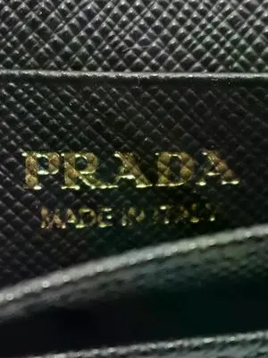 Prada 2013-2026 Saffiano Card Holder - Black