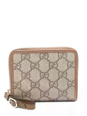 Gucci 2016-2026 Gg Surpeme Wallet Small Wallets - Brown