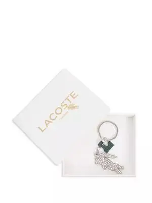Lacoste Crystallised Leather Keyring