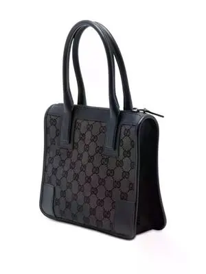 Gucci Gg Canvas Handbag - Black