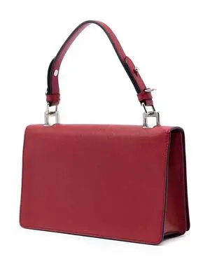 Prada Saffiano Double Turn Lock Top Handle Satchel