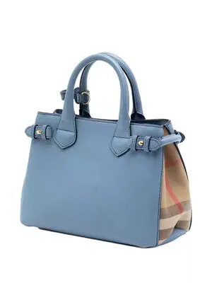 Burberry Small Leather And House Check Banner Satchel