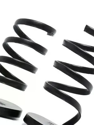 ANCIENT GREEK SANDALS Ofis Ankle-wrap Sandals - Black