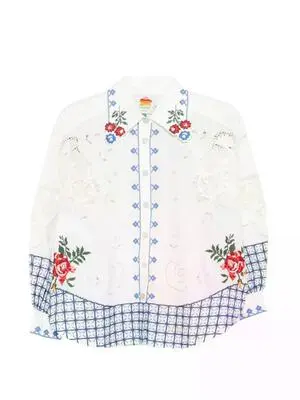 Farm Rio Richelieu Embroidered Broderie Anglaise Top
