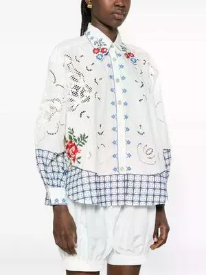 Farm Rio Richelieu Embroidered Broderie Anglaise Top