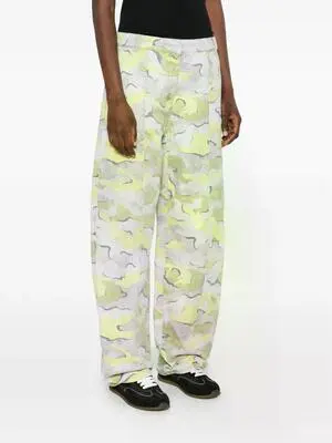 Pinko Camouflage Print Pleated Trousers