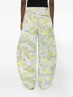 Pinko Camouflage Print Pleated Trousers
