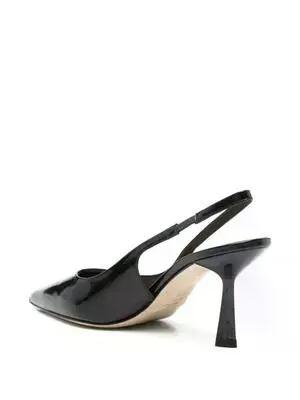CHANTAL Patent Slingback Pumps - Black
