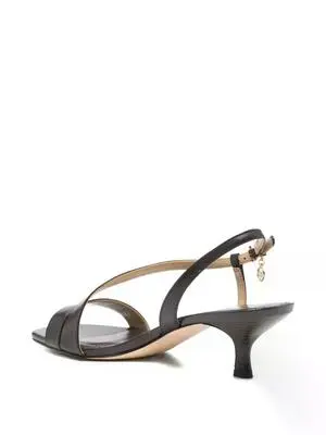 Michael Kors Asymmetric Slingback Sandals - Brown