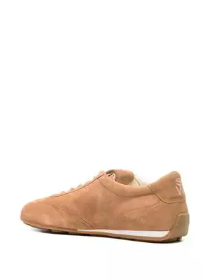 STUART WEITZMAN Colton Sleek Sneakers - Brown