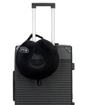 VON DUTCH Classic Memory Foam 11" Travel Neck Pillow - Black