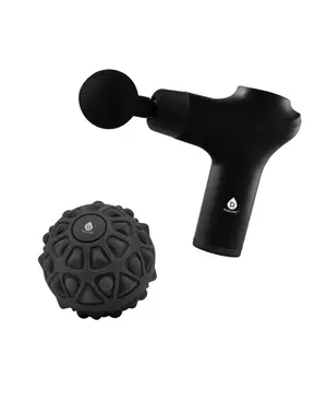 PURSONIC 3-speed Massage Gun Vibrating Massage Ball - Black