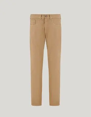 Canali Dune Five-pocket Regular Fit Pants - Beige
