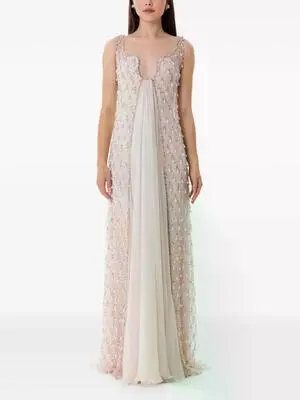 DINA MELWANI Embellished Maxi Dress