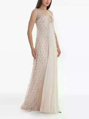DINA MELWANI Embellished Maxi Dress