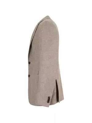 Zegna Double-breasted Blazer - Brown