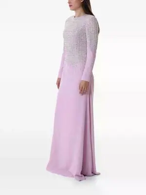 DINA MELWANI Crystal-embellished Maxi Dress