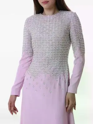 DINA MELWANI Crystal-embellished Maxi Dress
