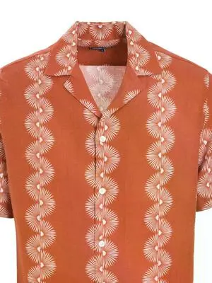 Frescobol Carioca Copa Geo Wave Print Shirt